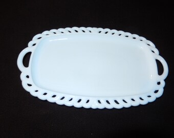 Popular items for milk glass trays on Etsy
