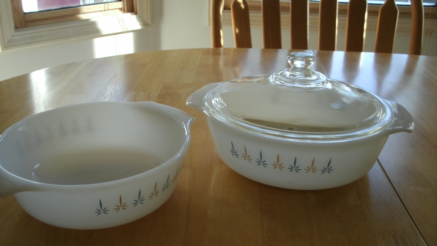 Fire-King Ovenware, Candle Glow pattern, Casserole dish – Haute Juice