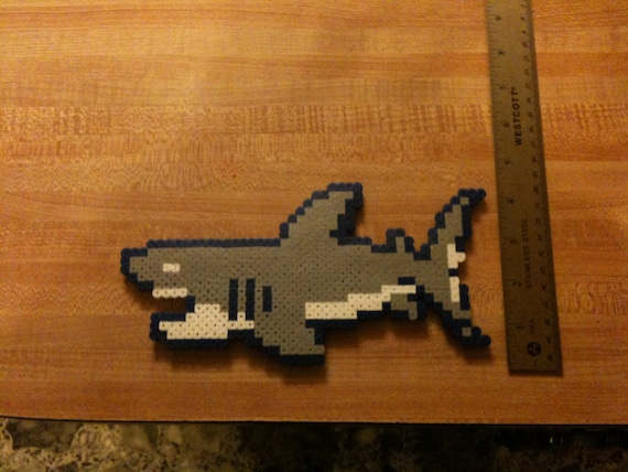 Items similar to JAWS NES 8-Bit Bead Sprite Magnet! on Etsy