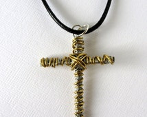 Popular items for wire wrapped cross on Etsy