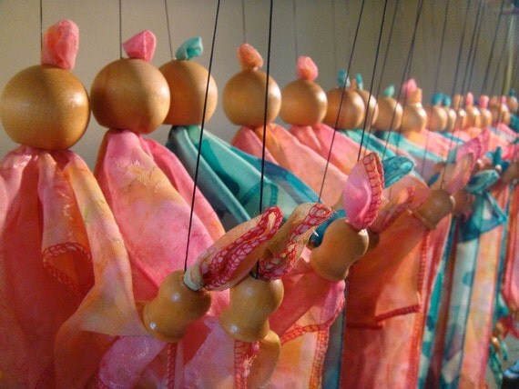 Items similar to Scarf Puppet Marionettes - Blue on Etsy
