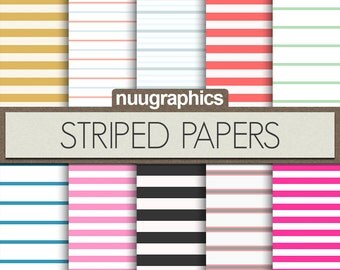 Popular items for stripe digital paper on Etsy
