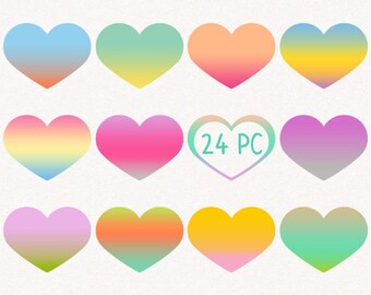 Popular items for colorful heart on Etsy