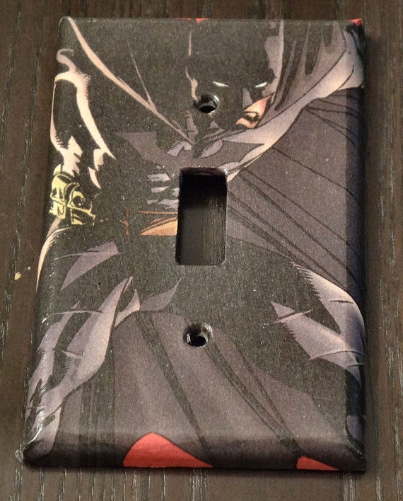 Items similar to BATMAN comic book light switch wallplate cover on Etsy