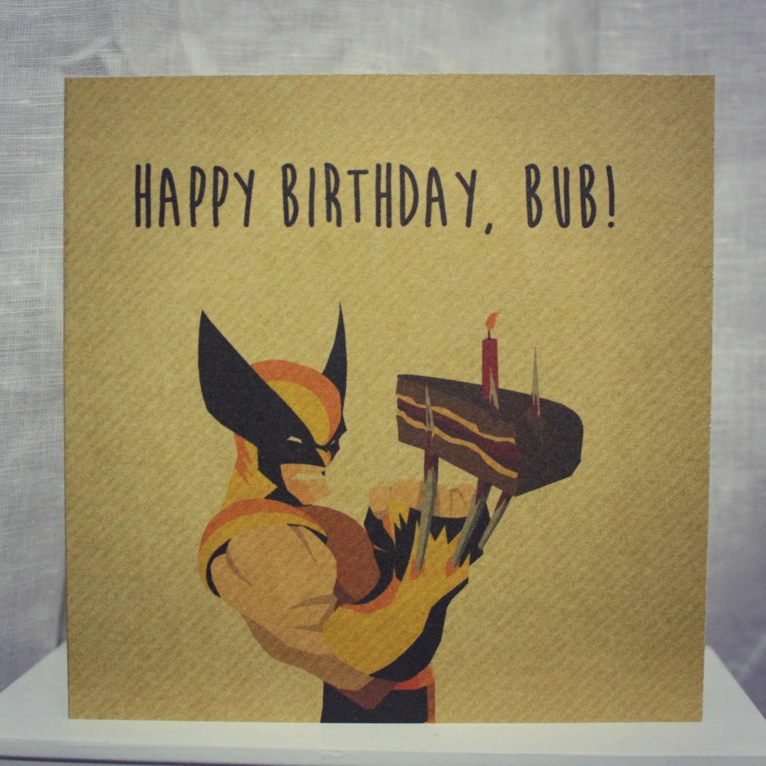 Wolverine Birthday Card by itgoesding on Etsy