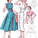 1950s Dress Pattern Butterick 6836 Full or by NeenerbeenerKnits