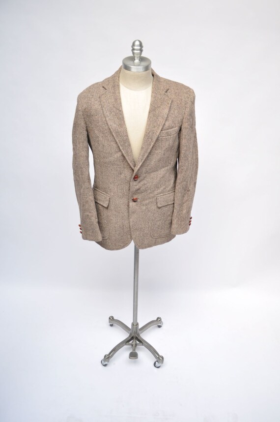 Items similar to HARRIS TWEED vintage blazer suit jacket sports coat ...