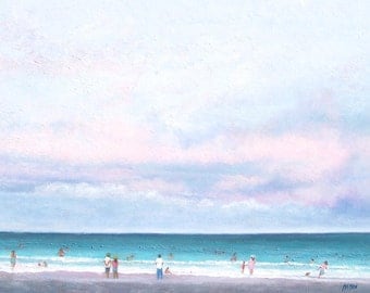 Beach Art, Beach Scenes, beach painting, ocean painting, beach decor ...