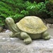 Turtle Statue Stretching Painted Concrete by WestWindHomeGarden