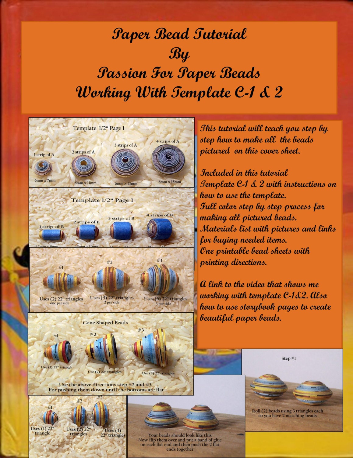 Paper Bead Tutorial C 1 2