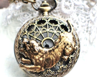 Giraffe pocket watch in bronze men's pocket by Charsfavoritethings