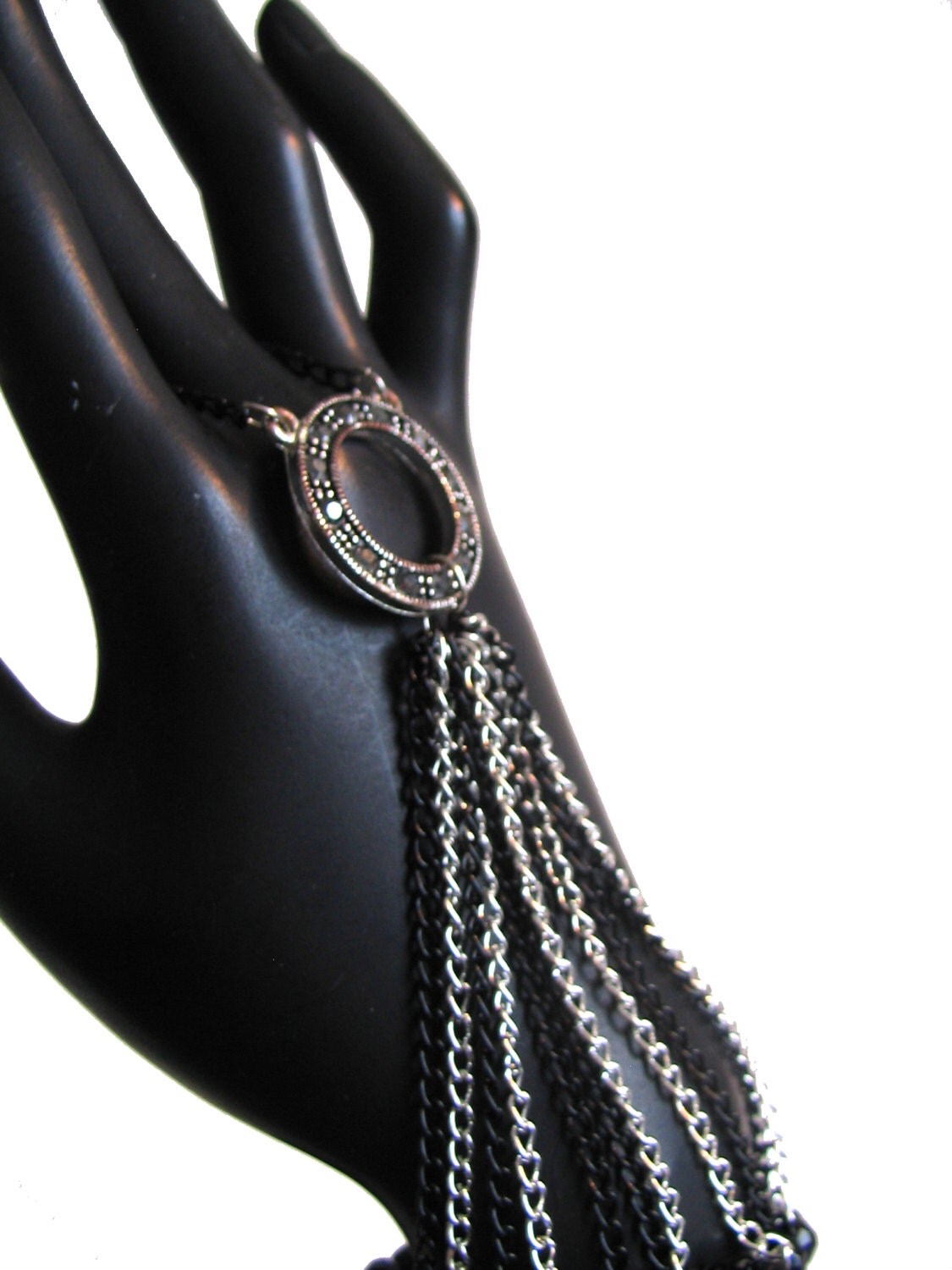 Hand Web Silver Slave Chain Bracelet Slave Bracelet