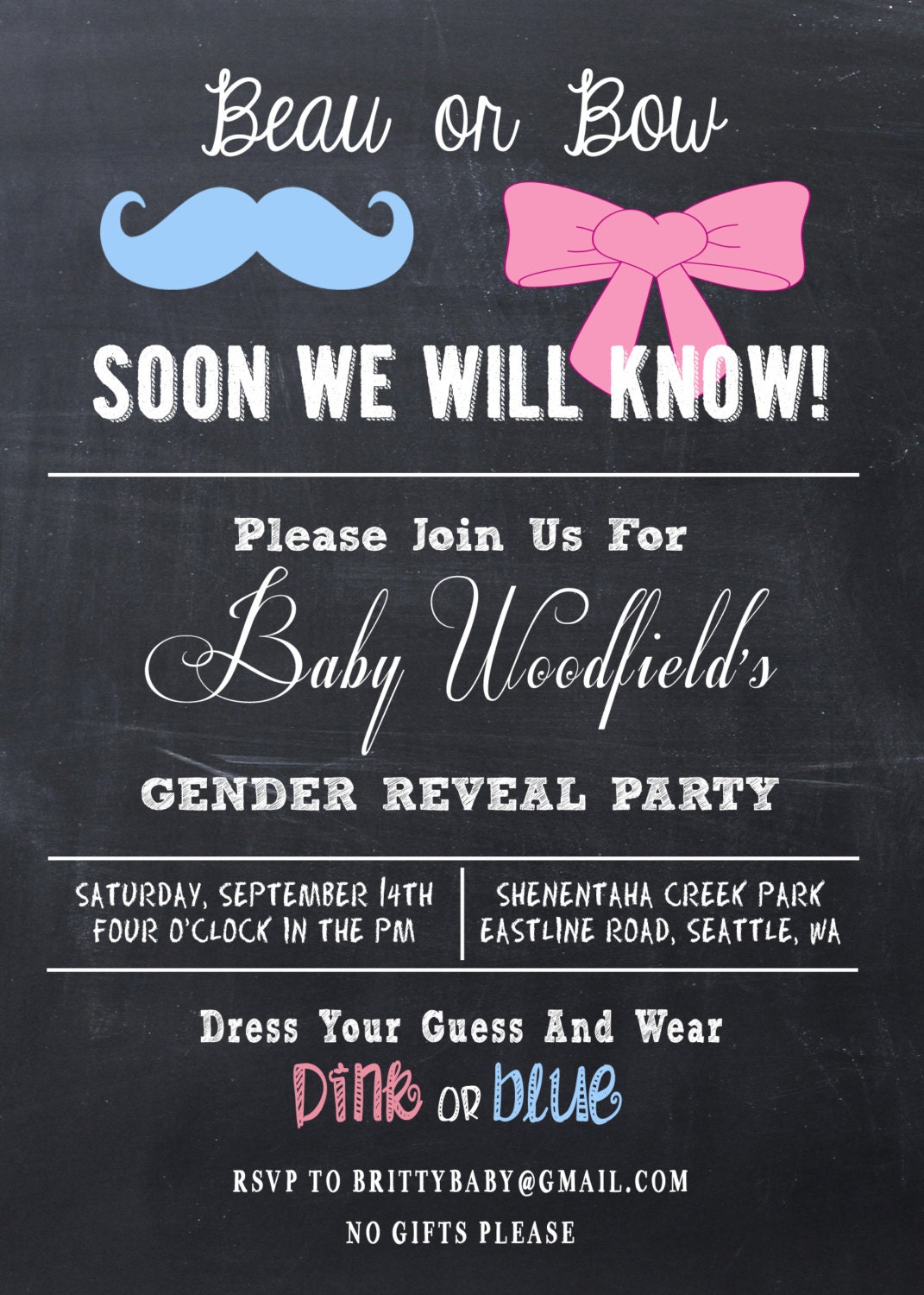 Get Printable Gender Reveal Party Invitations Images US Invitation 