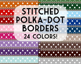 Popular items for polka dots border on Etsy
