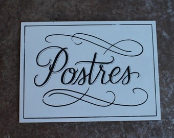 Popular items for dessert sign on Etsy