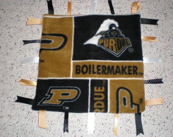 Purdue University Boilermakers Fleece Baby Sensory Security Blanket