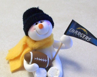 Kansas City Chiefs snowman ornament