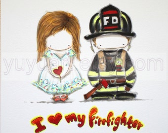 Popular items for fireman wedding on Etsy