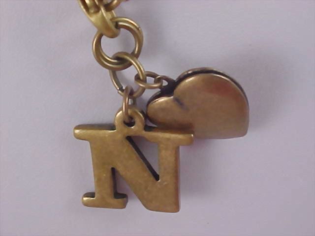 LOCKET & Initial “N” Brass Charm Necklace – Haute Juice