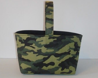 Camo Easter Basket - Boys Easter Basket - Camouflage Fabric Basket