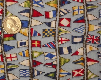 Nautical Flags Fabric-Nautical Colors-Quilting-Room Decor-Aprons ...