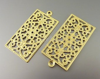 Filigree rectangle | Etsy