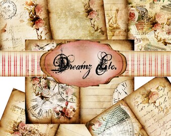 Ephemera paper pack | Etsy