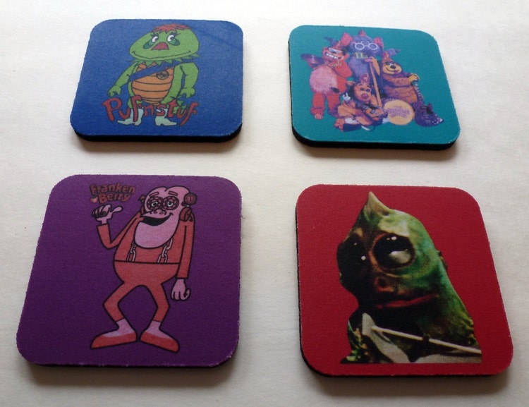 Retro 70's Saturday Morning Pop Art Drink Coaster by RetroRebirth