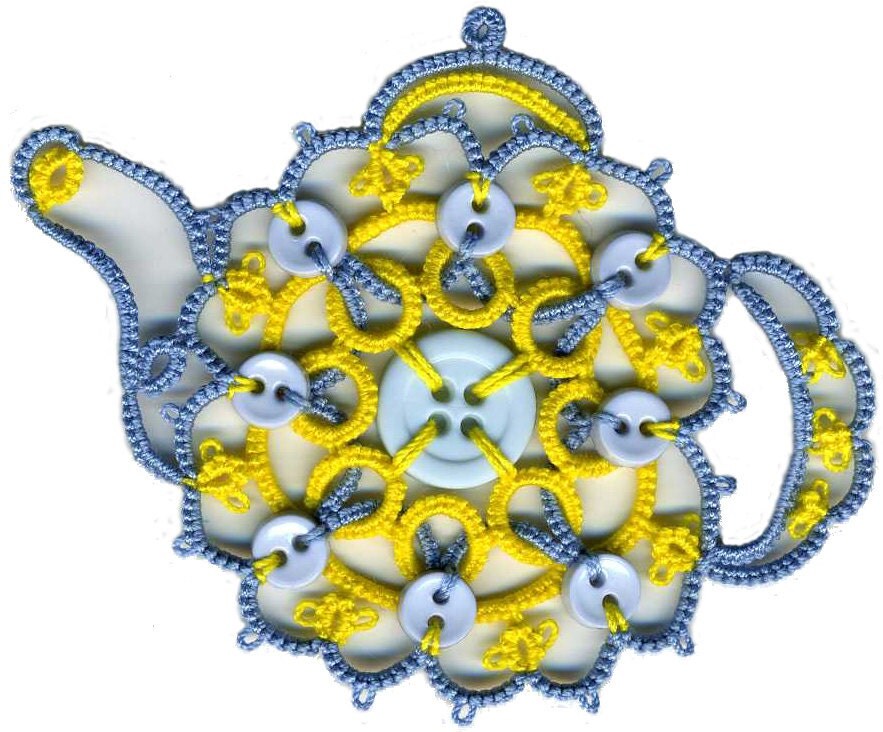 Celtic Button Teapot Tatting Pattern