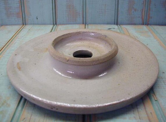 Old Churn Lid Crockery Lid Butter Churn Lid Pottery Lid
