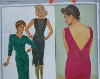 Popular items for deep v back dress on Etsy