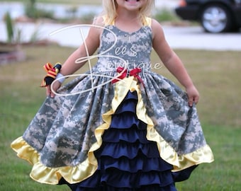 Girls marine dress | Etsy