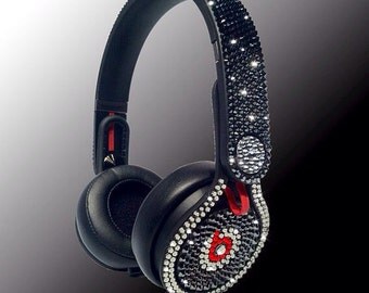 Bedazzled headphones | Etsy