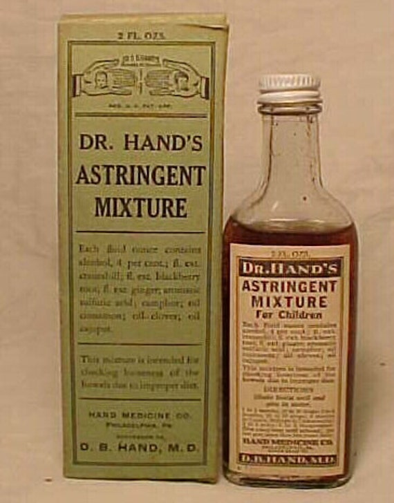 c1940 Dr. Hand's Astringent Mixture for Children