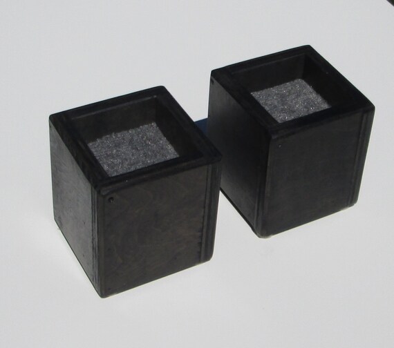 Furniture Risers 4 Inch All Wood Construction Stained
