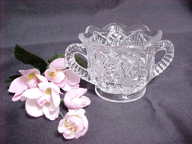 Antique Child’s Play Sugar Higbee Glass Madora Pattern in Crystal ...