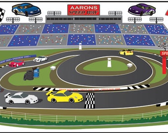 Race Track Wall Art. 4 to 12 inch. North American Road Racing