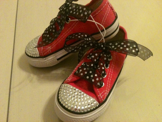 Red Bling Twinkle-Toes Tennis Shoes
