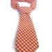Orange Gingham TIe Newborn Photo Prop to 18 by lemonsandcream