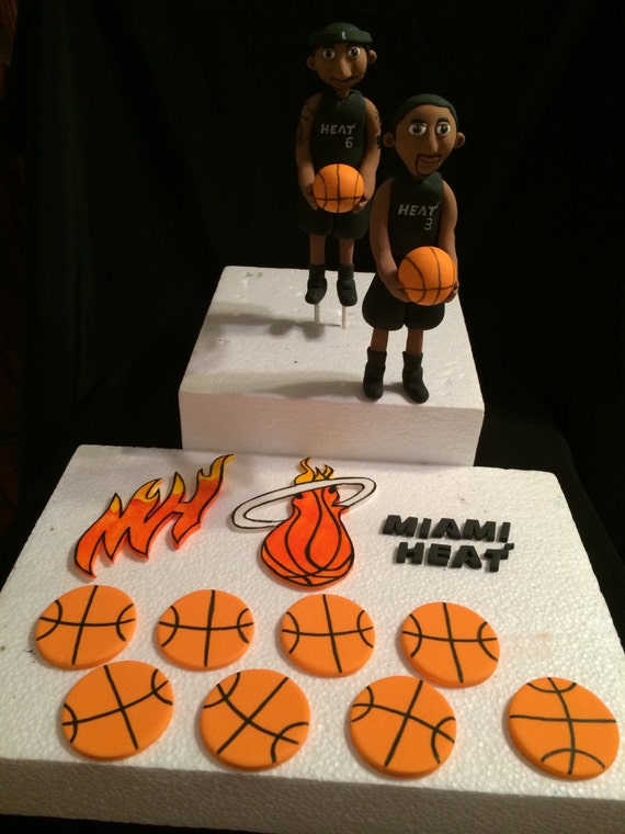 Items similar to Miami Heat Cake Topper Kit on Etsy
