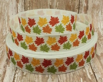 Popular items for Fall Leaf Ribbon on Etsy