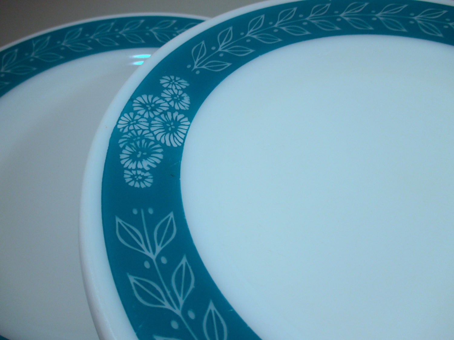 Pyrex Corning Decor Tableware Dinner Ware Blue Laurel Autumn