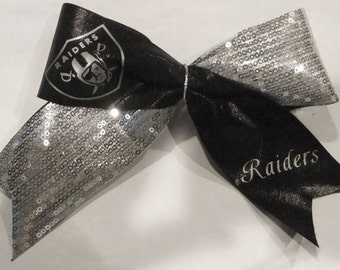 Popular items for raiders cheer bow on Etsy