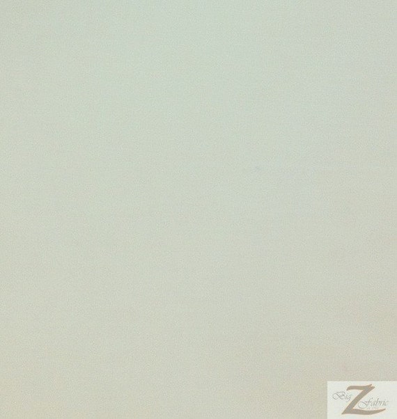 Solid Poly Cotton Fabric IVORY Sold By The Yard by BigZFabric