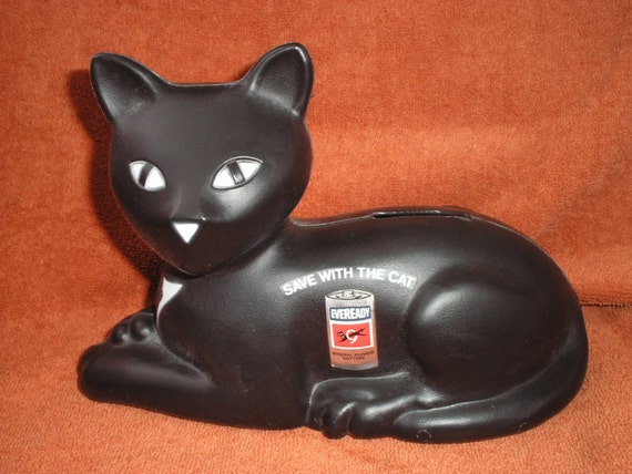 Eveready cat bank by jorgensonphylis on Etsy