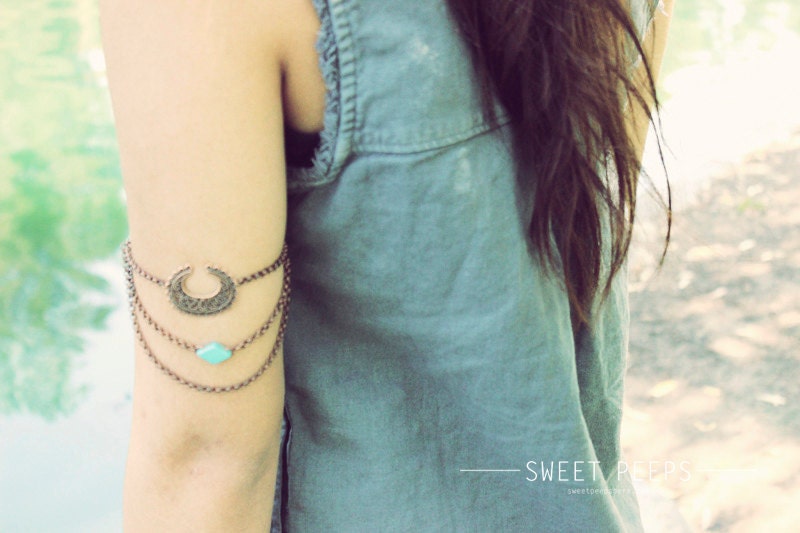 Bronze Chain Armlet Slave Bracelet Arm Bracelet Piece Body