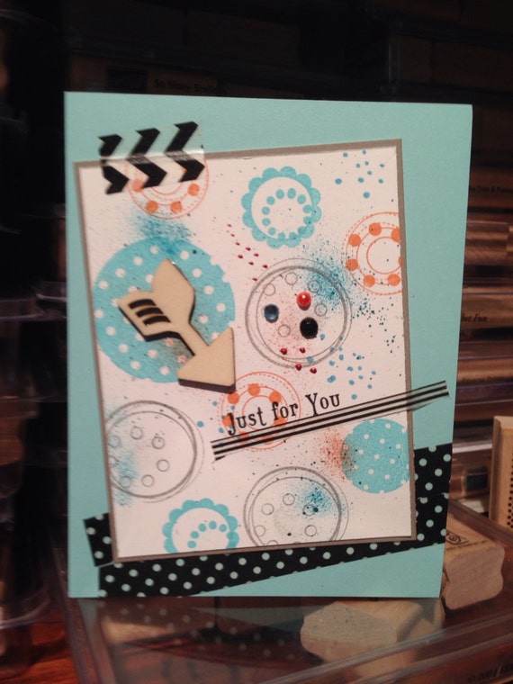 Items similar to A "Just for you" card on Etsy