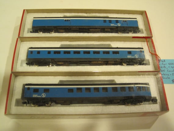Con-Cor N Scale Great Northern Big Sky Blue Streamlined