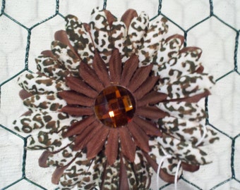 Popular items for cheetah print flower on Etsy