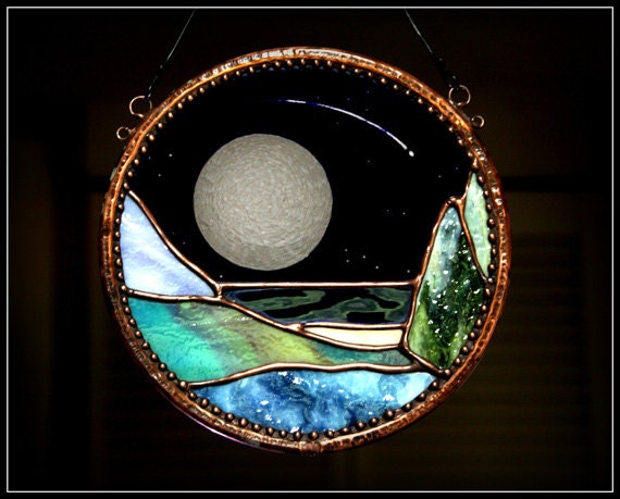 Full Moon Stained Glass